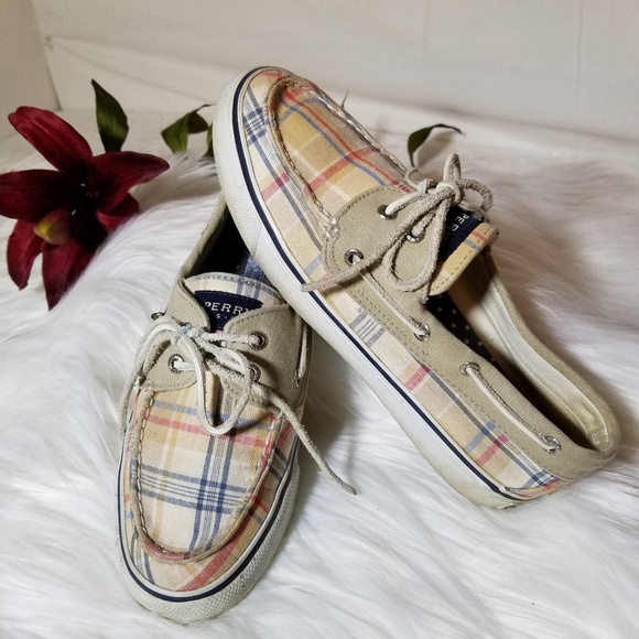 Sperry | Shoes | Womens Sperry Topsider Plaid Size 75 | Poshmark